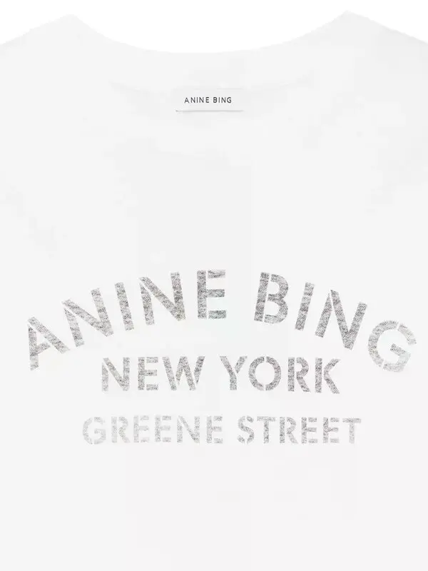 ANINE BING Logo-print Long-sleeve T-shirt