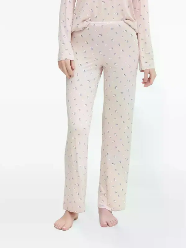 BENETTON Floral-print Ruffled Nightwear Set