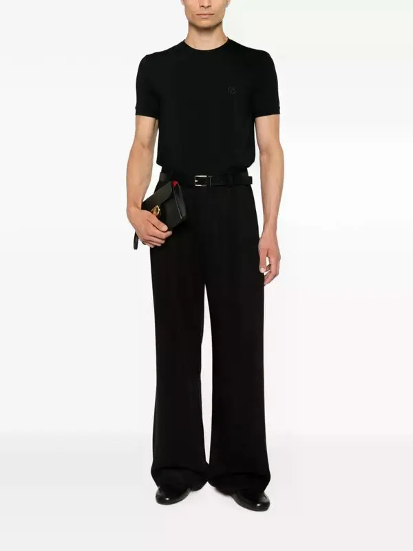 Giorgio Armani Logo-embroidered Short-sleeve T-shirt