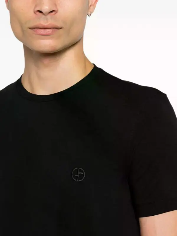 Giorgio Armani Logo-embroidered Short-sleeve T-shirt