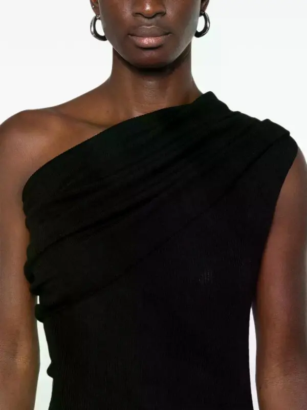 Rick Owens Athena One-shoulder Draped Dress