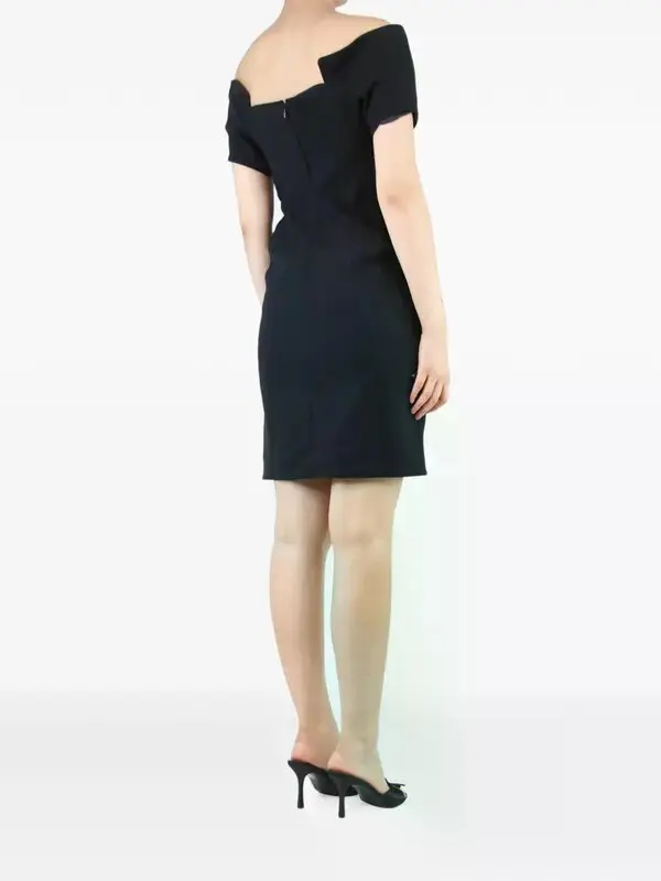 JIL SANDER Off-shoulder Short-sleeve Midi Dress
