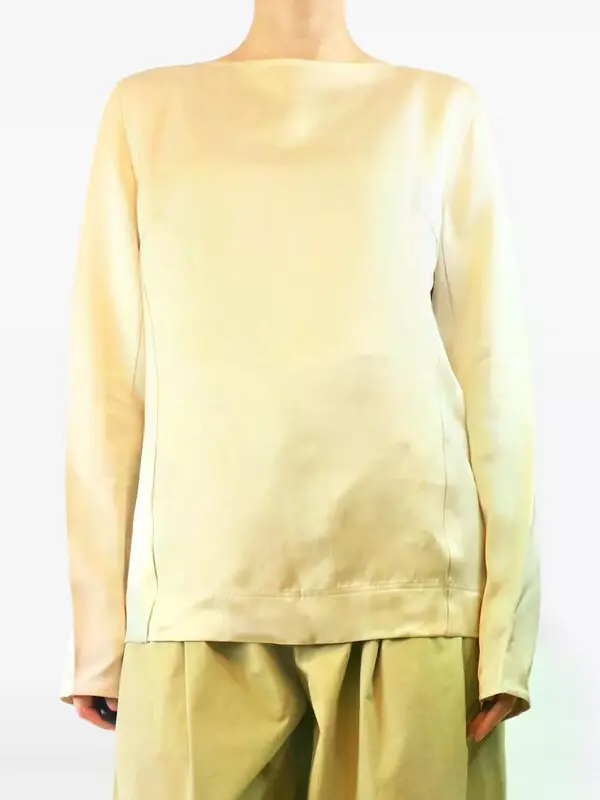 TOTEME Satin Long-sleeve Top