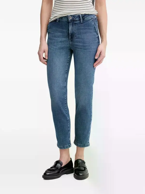 BENETTON Logo-patch Straight-leg Jeans