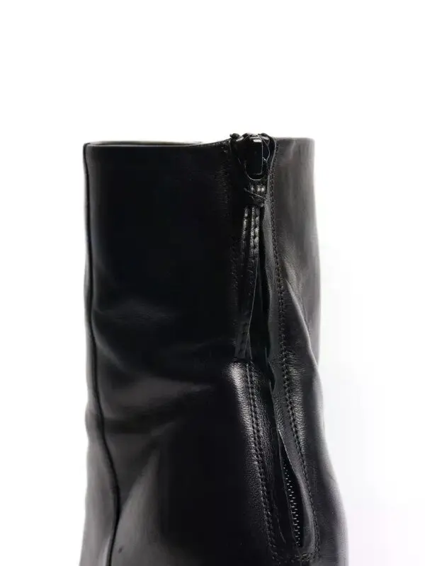 ISABEL MARANT VINTAGE Block-heel Leather Ankle Boots