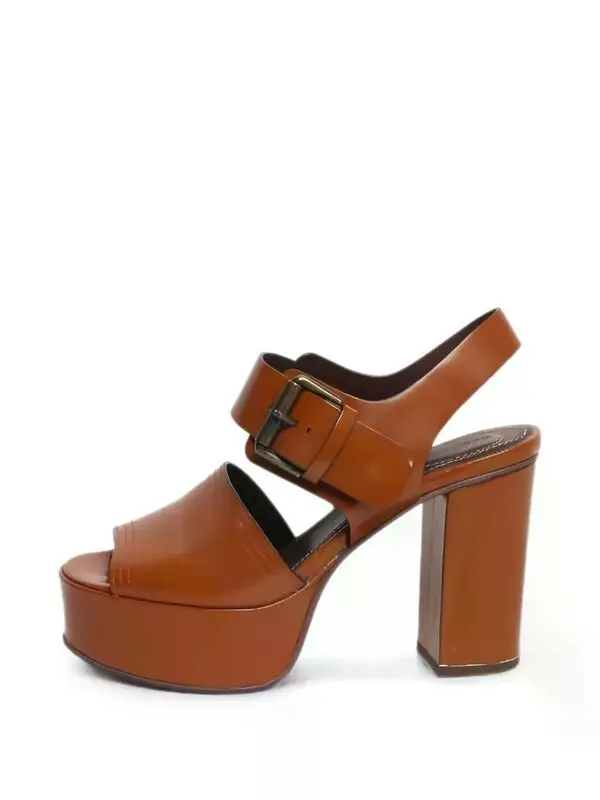 See By Chloé Buckled Ankle Strap Sandals - Brown