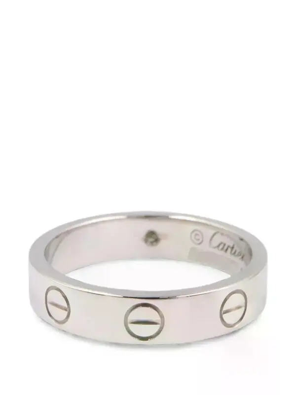Cartier Mini Love Diamond Ring - Silver