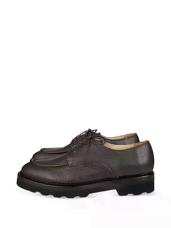 Eleventy Pebbled Leather Shoes - Brown