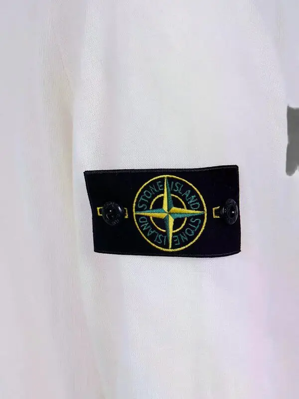 Stone Island Logo-patch Crew-neck Top