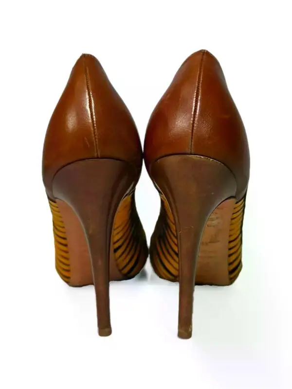 Alexander McQueen Color-block Cutout Pumps