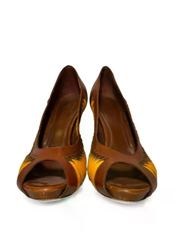 Alexander McQueen Color-block Cutout Pumps