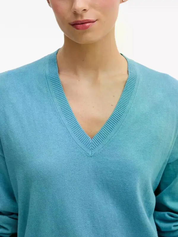 BENETTON V-neck Drop-shoulder Sweater