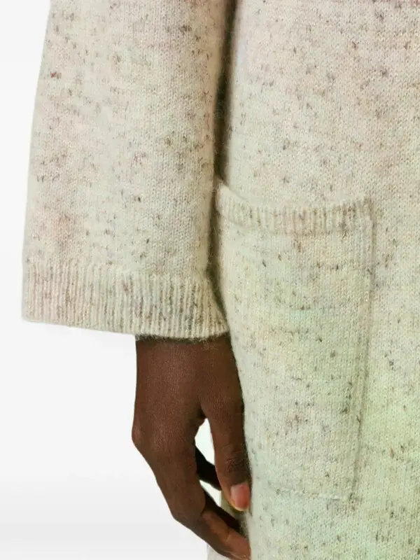 Fabiana Filippi Donegal Belted V-neck Cardigan - Neutrals