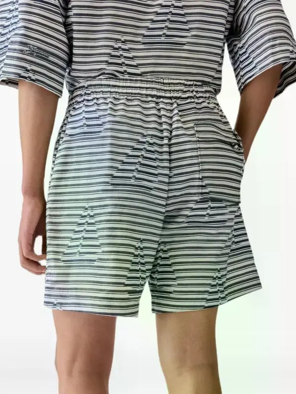 Jacquemus Caleçon Striped Cotton Shorts