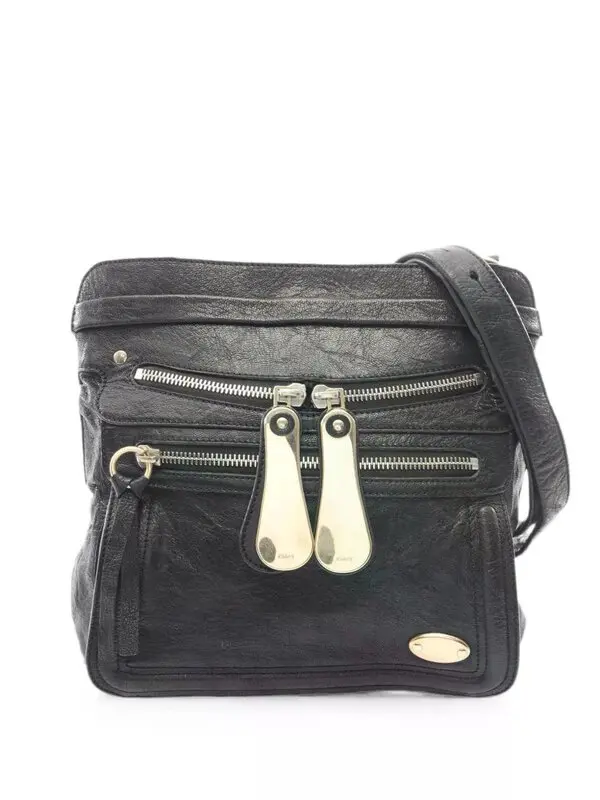 Chloé Bay Front-zip Pockets Shoulder Bag