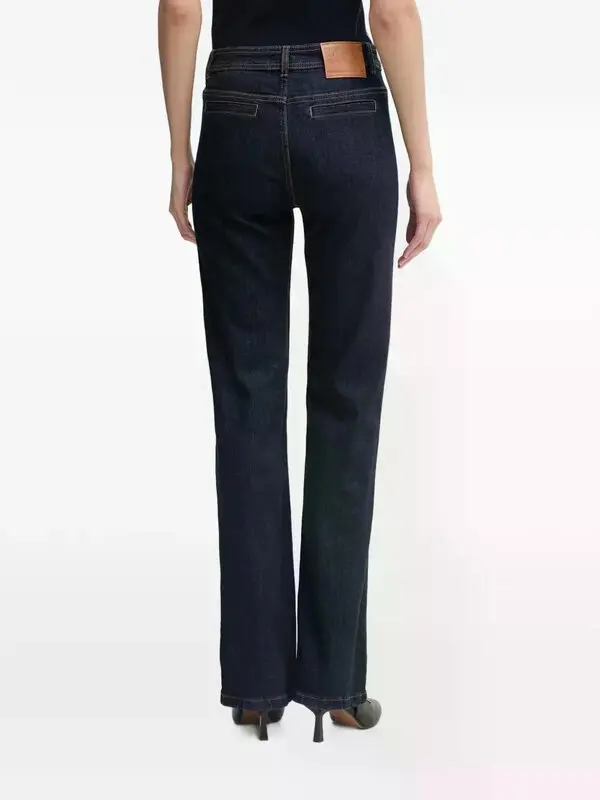 BENETTON Patch-pocket Pressed-crease Jeans