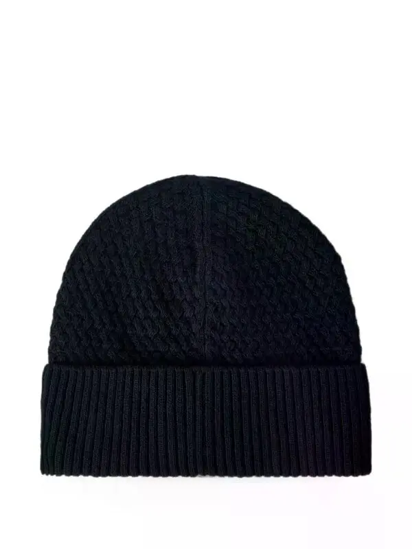 Moncler Ribbed-knit Logo Patch Beanie
