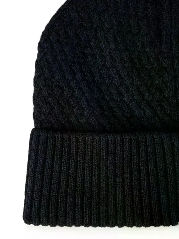 Moncler Ribbed-knit Logo Patch Beanie