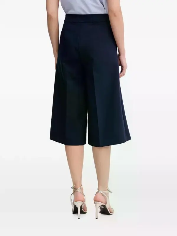 BENETTON Pleated Shorts With Decorative Buttons