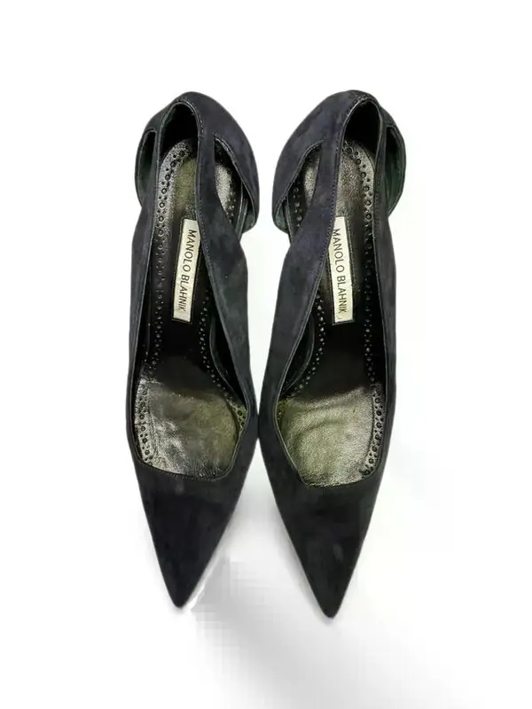 Manolo Blahnik Cut-out Pointed-toe Pumps