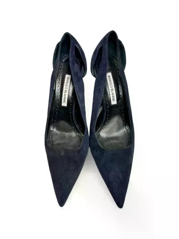 Manolo Blahnik Cut-out Pointed-toe Pumps