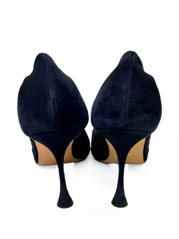 Manolo Blahnik Suede Cut-out Pumps