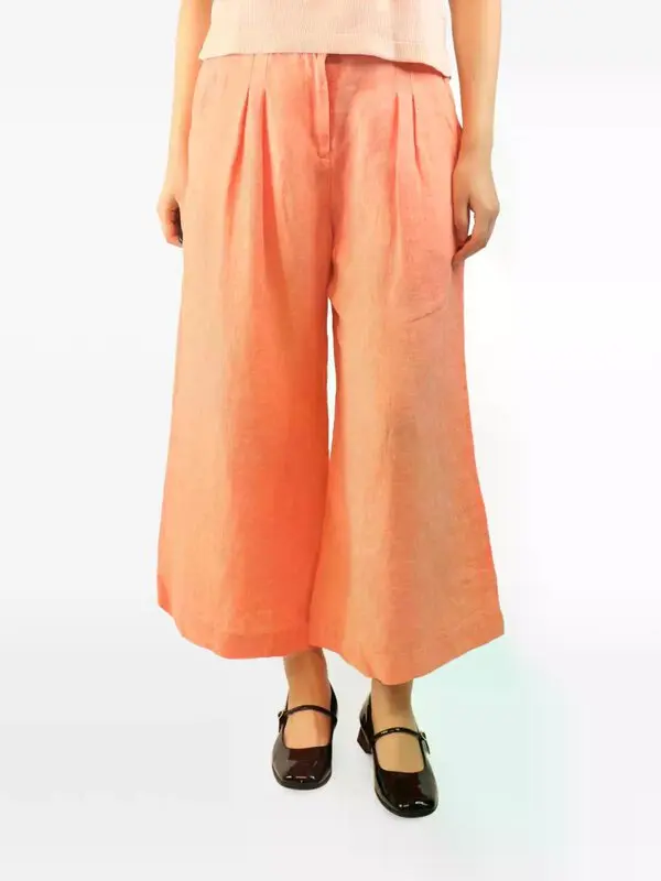 BRORA Cropped Linen Trousers