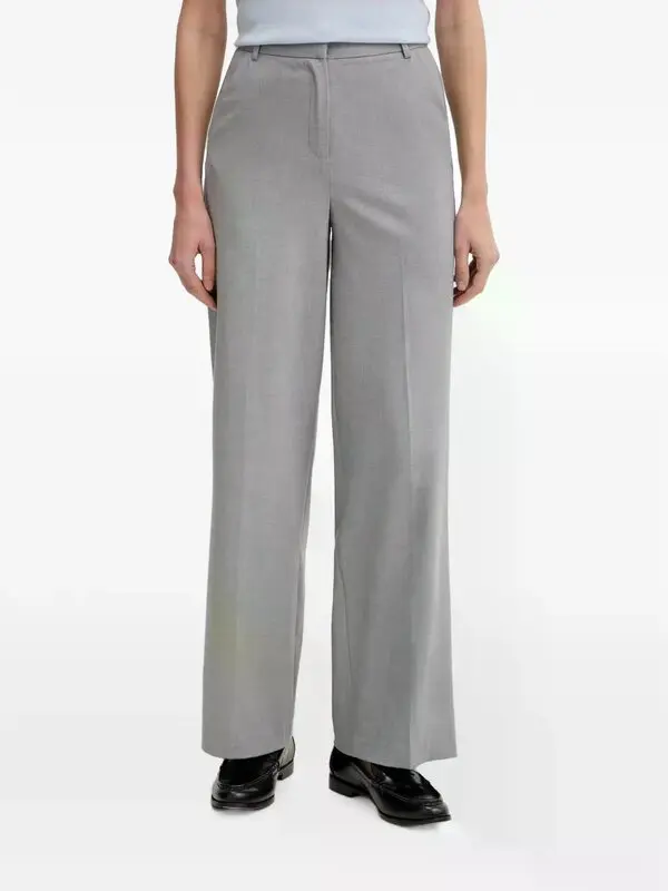 BENETTON Pressed-crease Trousers - Grey