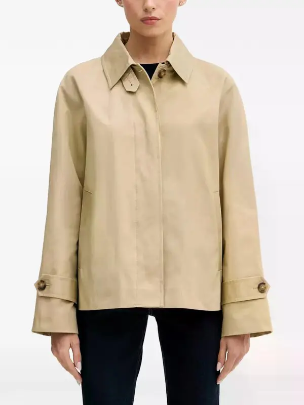 BENETTON Raglan Sleeve Coat - Brown