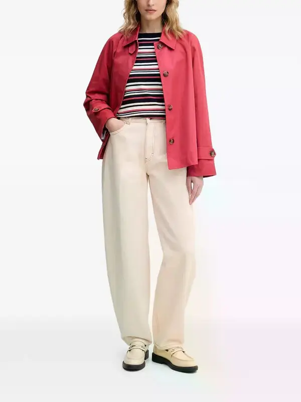 BENETTON Horizontal-stripe Ribbed-trim Sweater