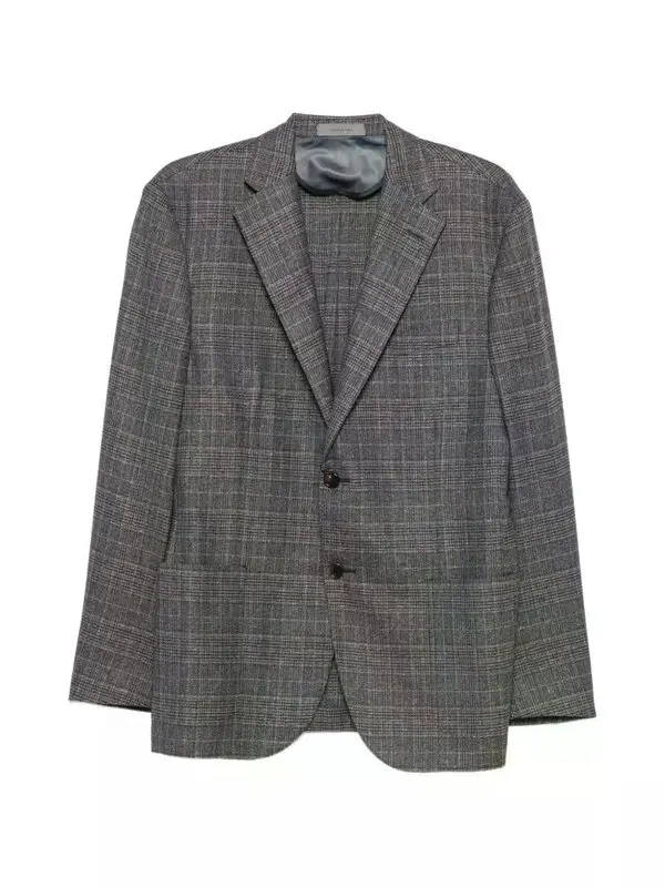 Corneliani Check-pattern Single-breasted Blazer