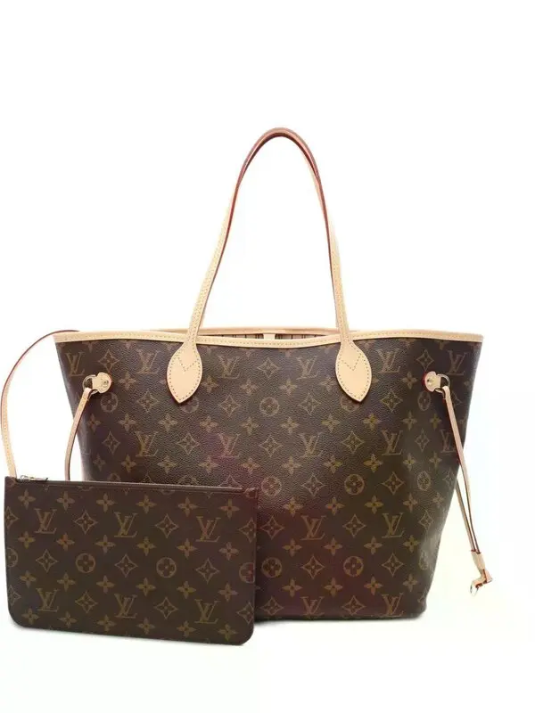 LOUIS VUITTON Monogram Neverfull Mm Tote Bag - Brown