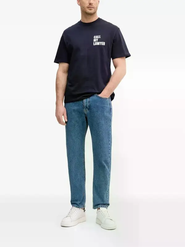 BENETTON Logo-patch Straight-leg Jeans