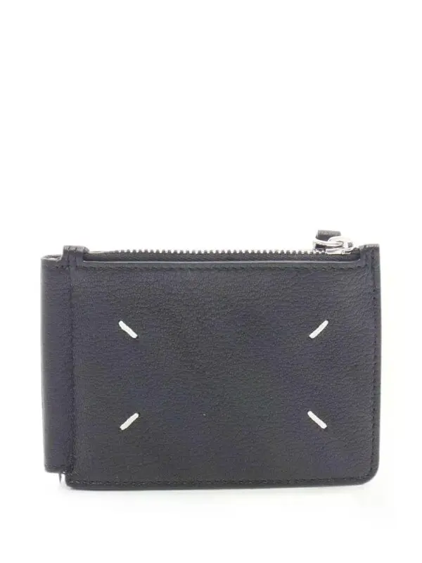 MAISON MARGIELA Bi-fold Leather Wallet - Black