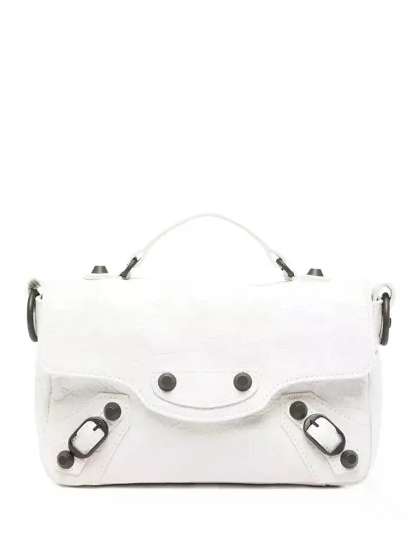 Balenciaga Nano Le City Leather Tote Bag - White