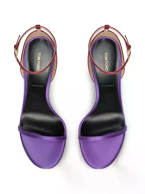 TOM FORD Buckle-fastening Stiletto-heel Sandals - Red