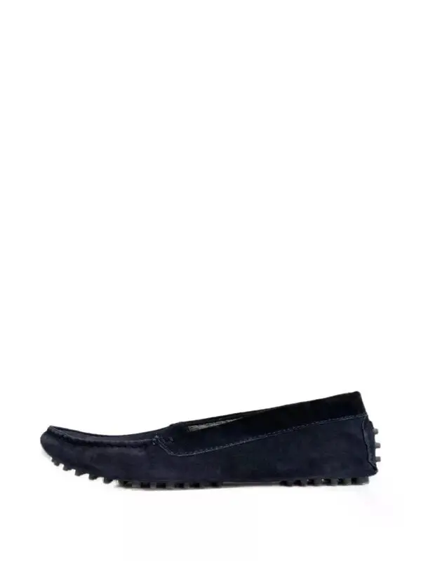 Manolo Blahnik Suede Loafers - Blue