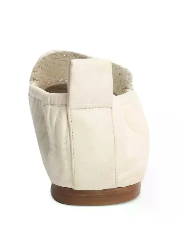 Celine Woven Leather Flat Shoes