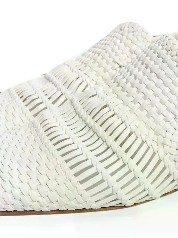 Celine Woven Leather Flat Shoes