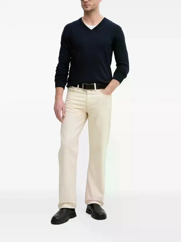 BENETTON V-neck Ribbed-trim Sweater