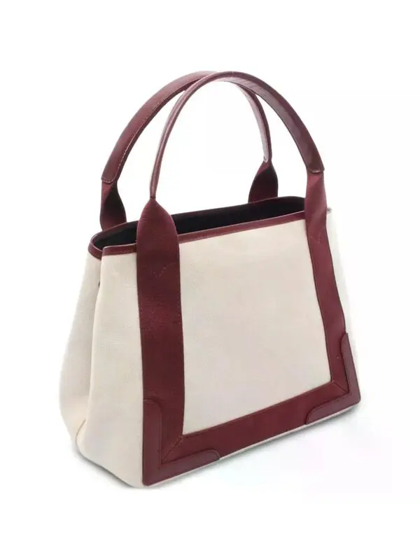 Balenciaga Navy Cabas Tote Bag - Neutrals
