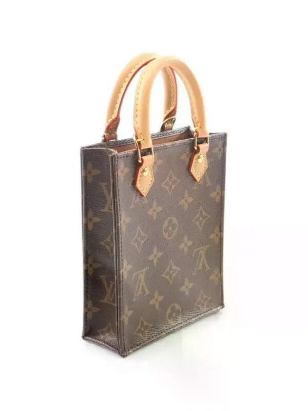 LOUIS VUITTON Petit Sac Plat Monogram Tote Bag