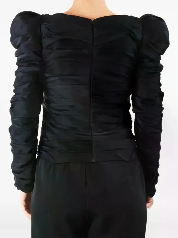 Khaite Ruched Long-sleeved Blouse
