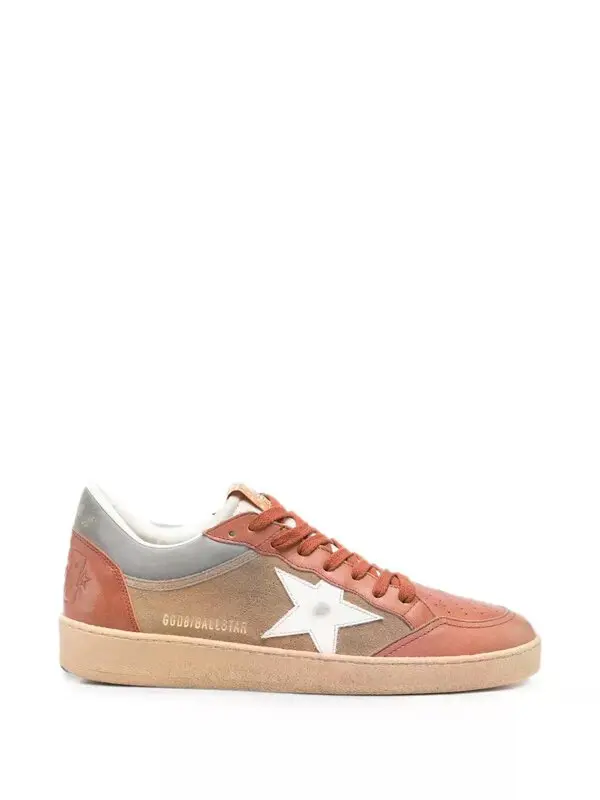 GOLDEN GOOSE Ball Star Panelled Sneakers - Brown