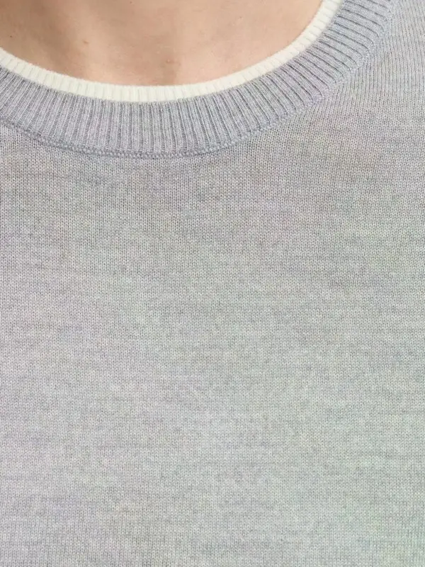 BENETTON Contrast-trim Short-sleeve Sweater
