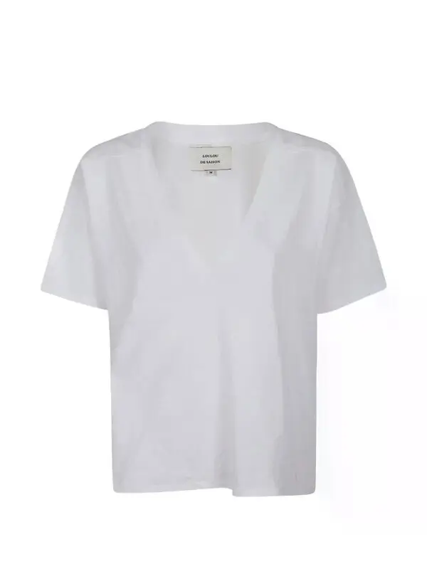 LOULOU V-neck Short-sleeve T-shirt