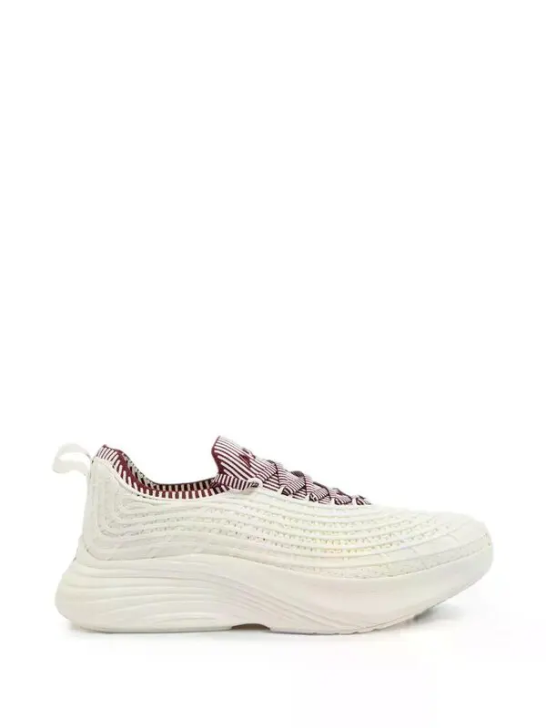 Apl Ribbed-knit Lace-up Sneakers