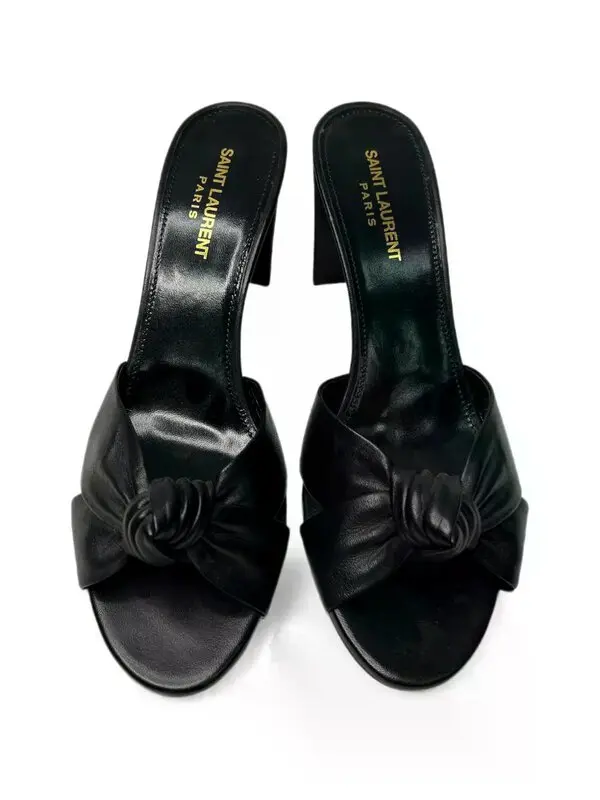 Saint Laurent Bianca Knotted Slide Sandals