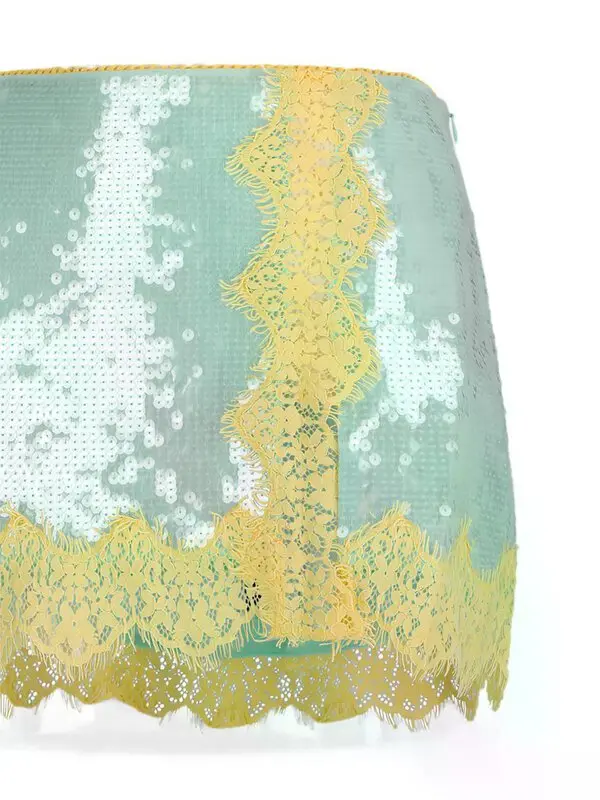 Retrofete Morgen Lace-trim Skirt