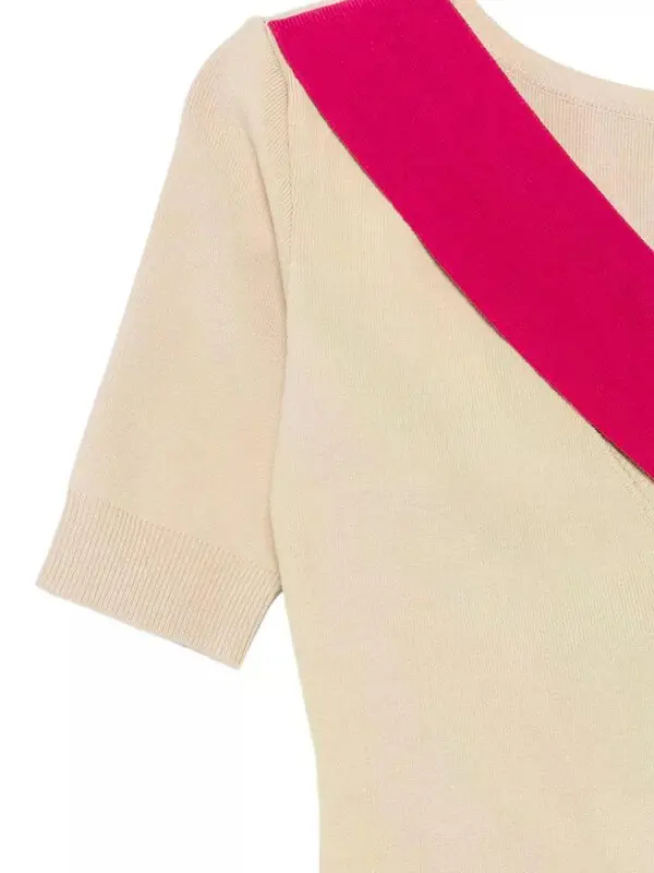 SIMONA CORSELLINI V-neck Short-sleeve Top